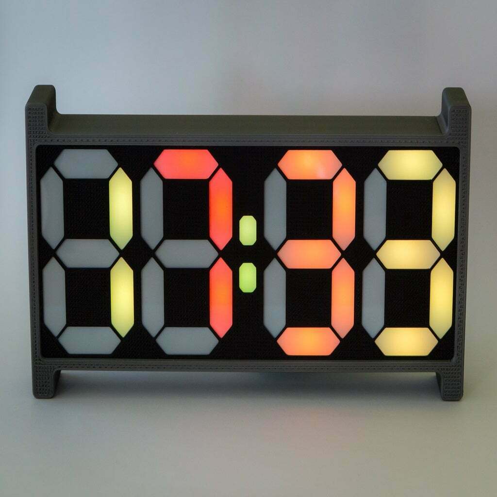 Free STL file Retro 7 Segment Clock TE (Tiny Edition) 🕰️・3D print ...