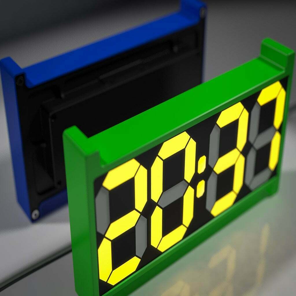 Free STL file Retro 7 Segment Clock TE (Tiny Edition) 🕰️・3D print ...
