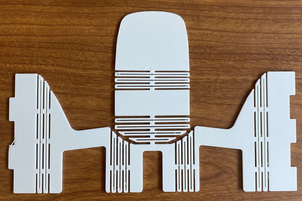 Free 3D file Single-Sheet Model Chair・3D printer design to download・Cults