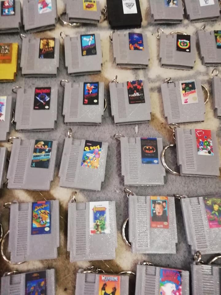 OBJ file NES GAME KEYCHAINS・3D print object to download・Cults