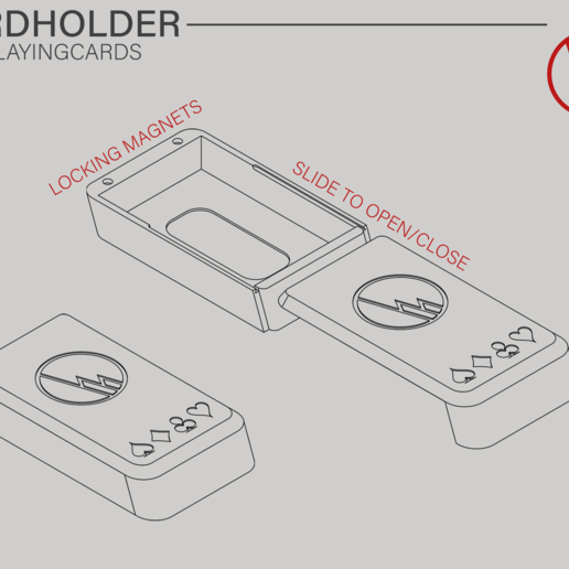Download 3D print files Playing cards - Case ・ Cults