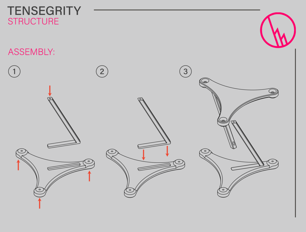 Free STL file Tensegrity structure - screw assembly・3D printing ...