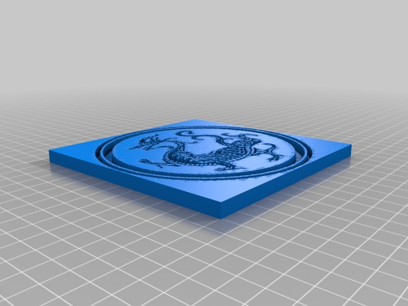 Free 3D file Dragon Tile・3D printing model to download・Cults