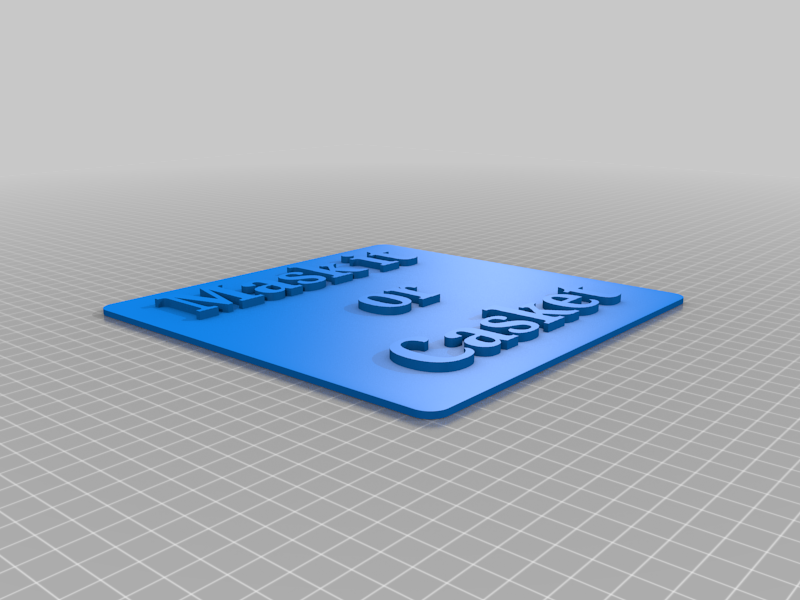 Free 3D file Mask It or Casket sign・3D printable model to download・Cults