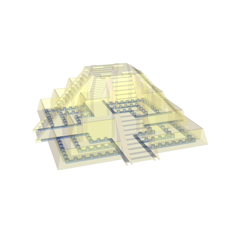 STL file Aztec pyramid pot - Chichen Itza Temple・3D printable model to ...