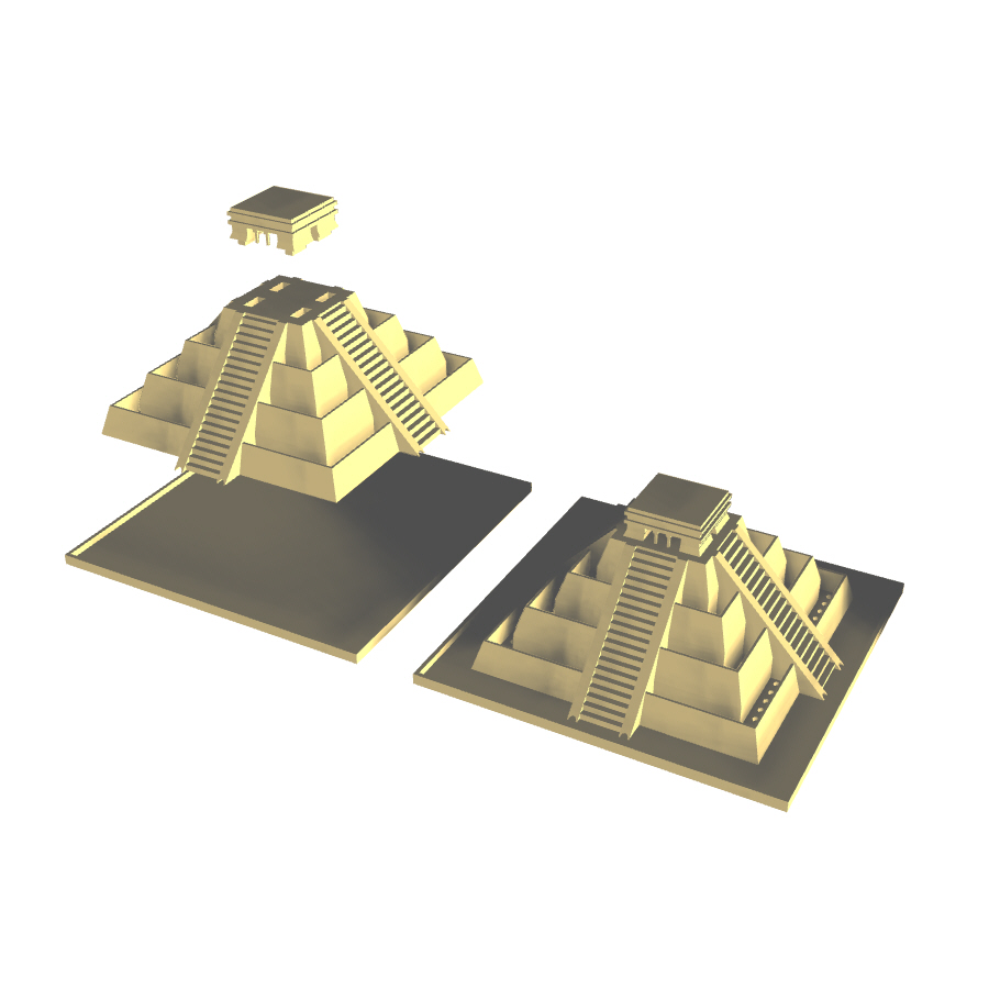 STL file Aztec pyramid pot - Chichen Itza Temple・3D printable model to ...