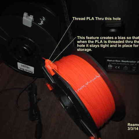 Download free STL file Spool Tie for PLA Material Spools • 3D printable ...