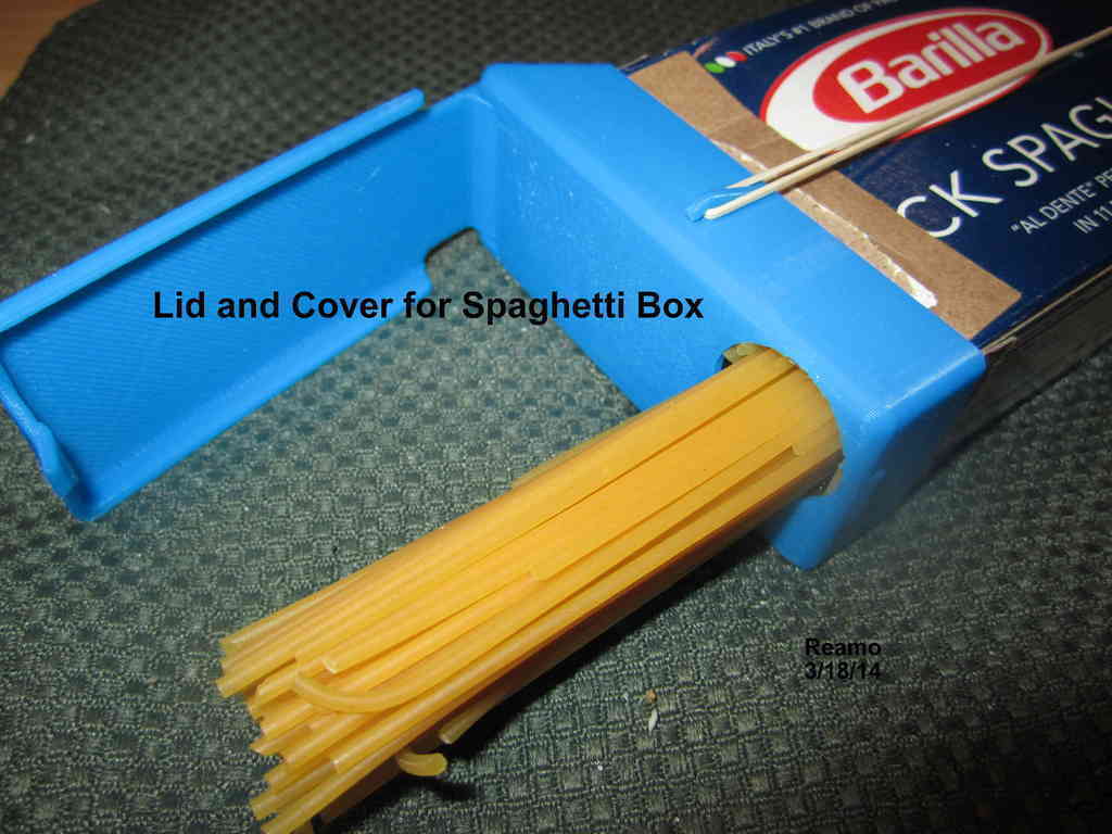 Free STL file Spaghetti Box End With Cover・3D printing template to ...