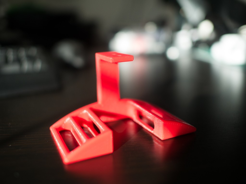 STL file Max's Hi-Fi Headphone / Headset Holder (Wall & Under Desk ...