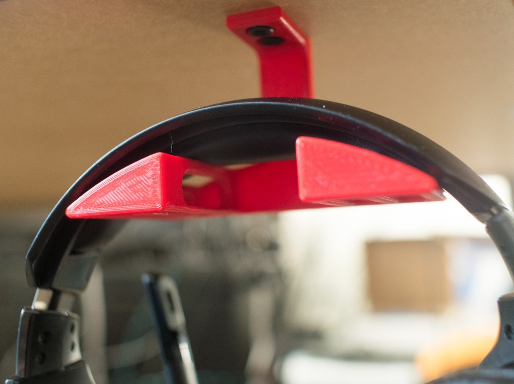 STL file Max's Hi-Fi Headphone / Headset Holder (Wall & Under Desk ...