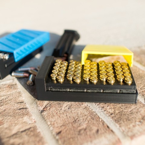 Download 3D printer designs Max's 50 round 9mm Caliber Ammo Box ・ Cults