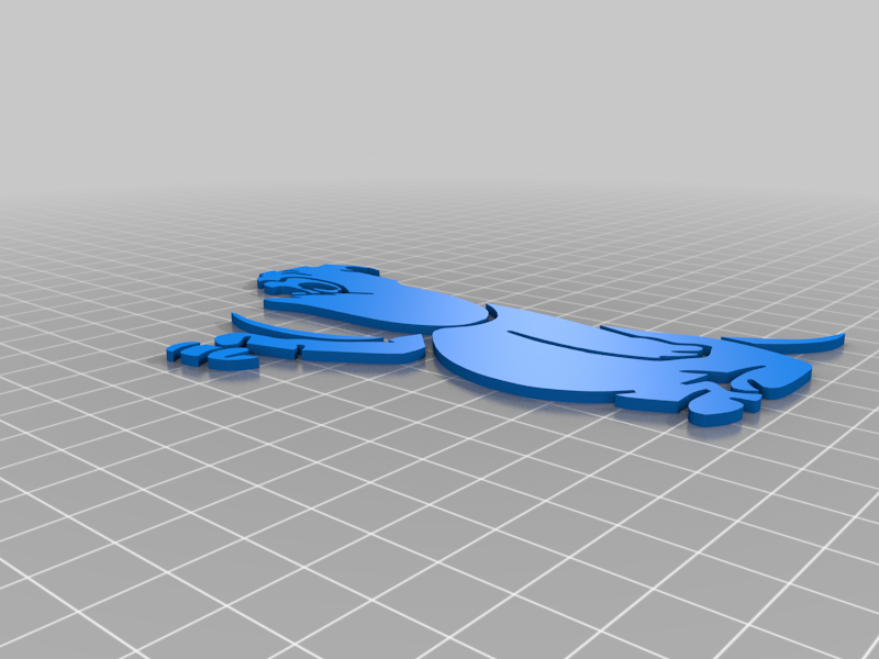 Free STL file badge Droopy 📛・3D printer design to download・Cults