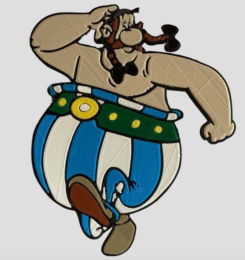 Archivo STL gratis Insignia Obelix 🎨・Plan de la impresora 3D para ...