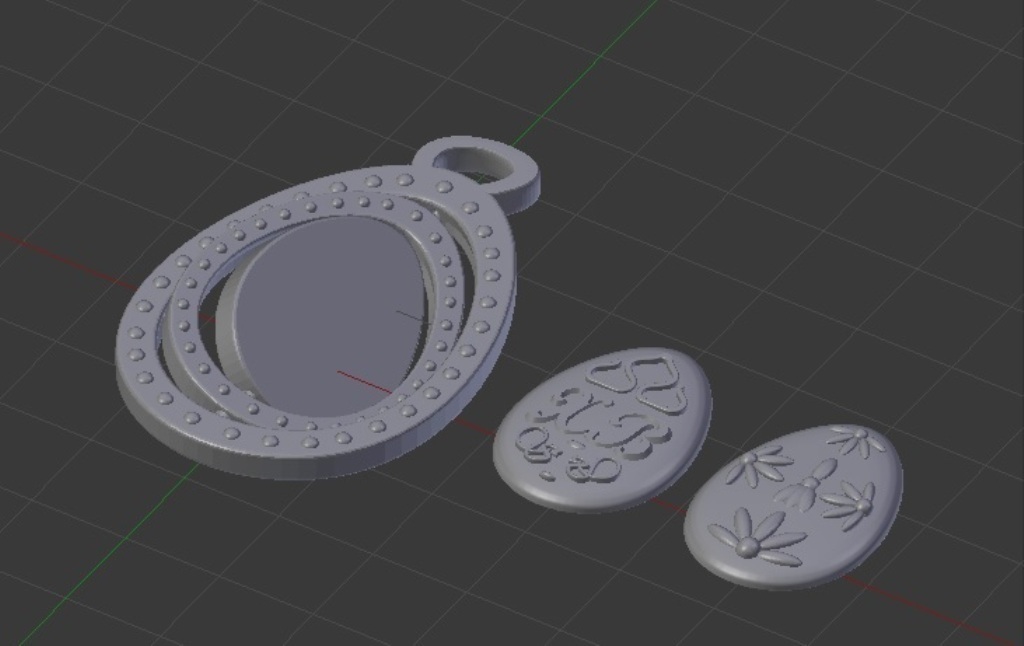 Free STL file Easter egg key chain 3 contours・3D print object to ...