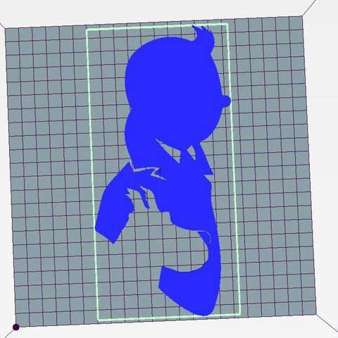 Download free STL file Tintin Milou Silouhette • Template to 3D print ...