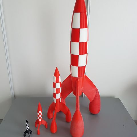 3D printed Tintin Rocket (Tintin Rocket) ・ Cults