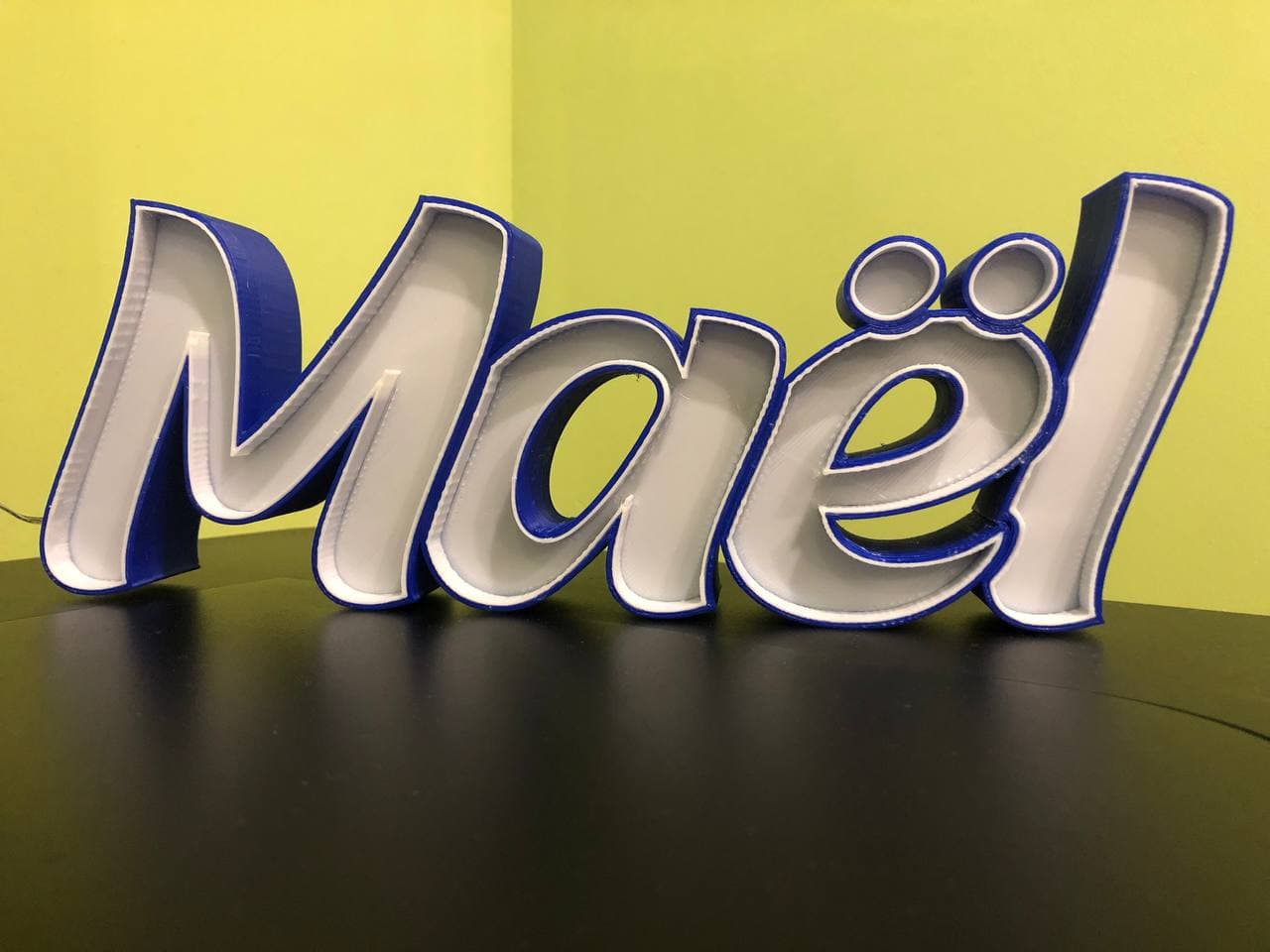 STL file Maël bright name 🔆・3D printing idea to download・Cults