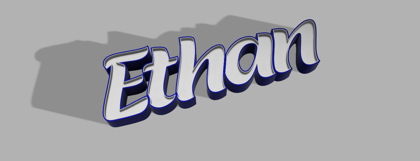 Fichier STL Ethan prénom lumineux 📦・Modèle à imprimer en 3D à ...