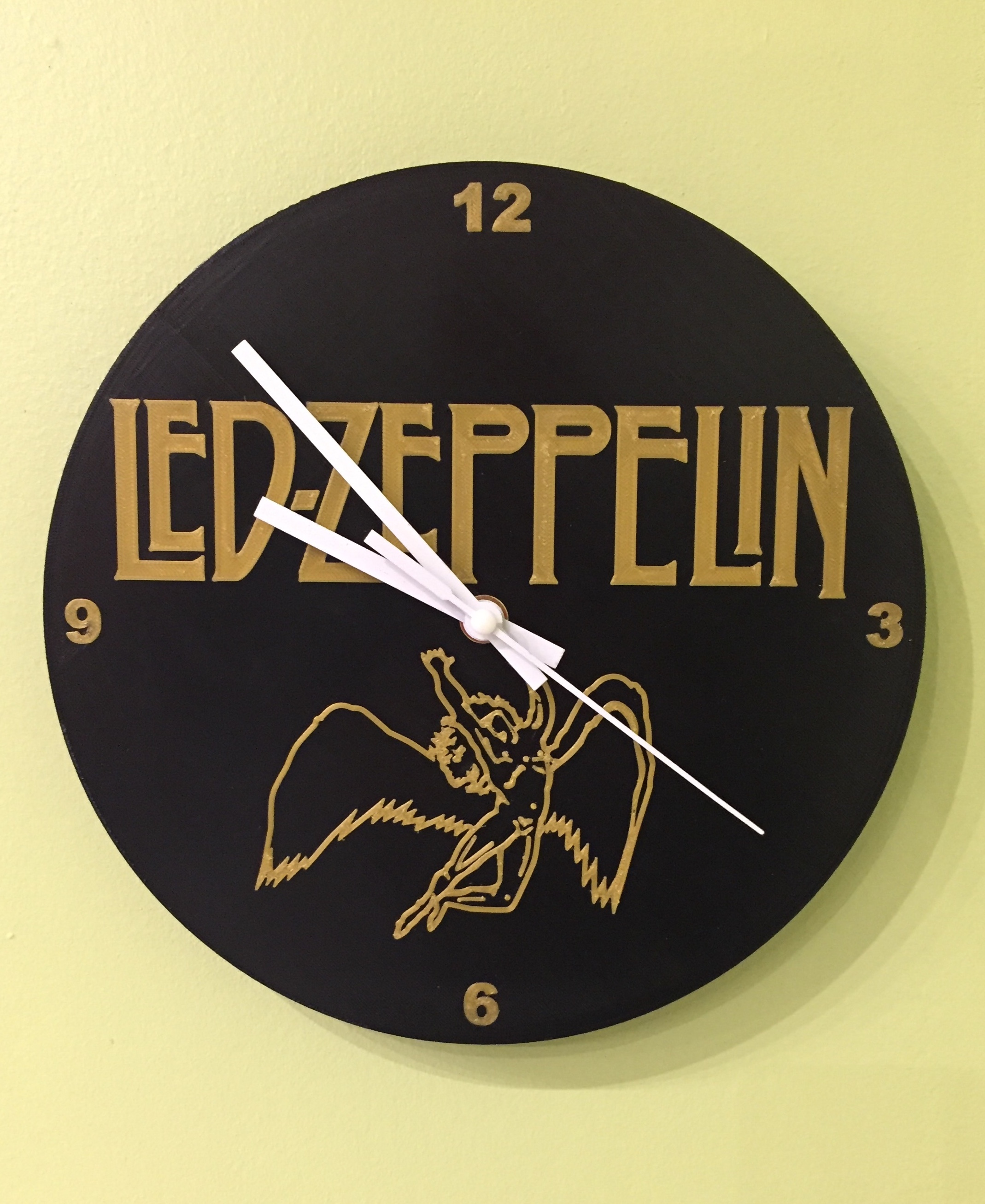 Fichier STL Horloge Led zeppelin clock・Design pour imprimante 3D à ...