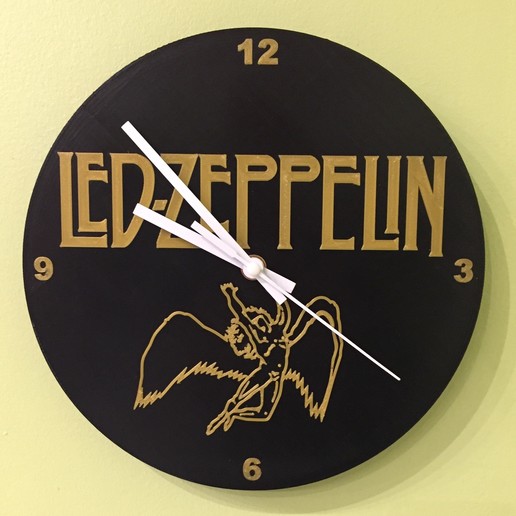 Télécharger fichier STL Horloge Led zeppelin clock ・ Cults