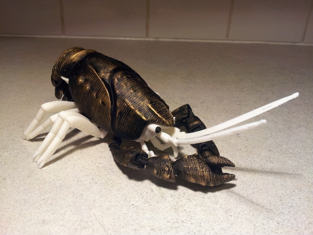 Download free STL file Articulated Crayfish • 3D print object ・ Cults