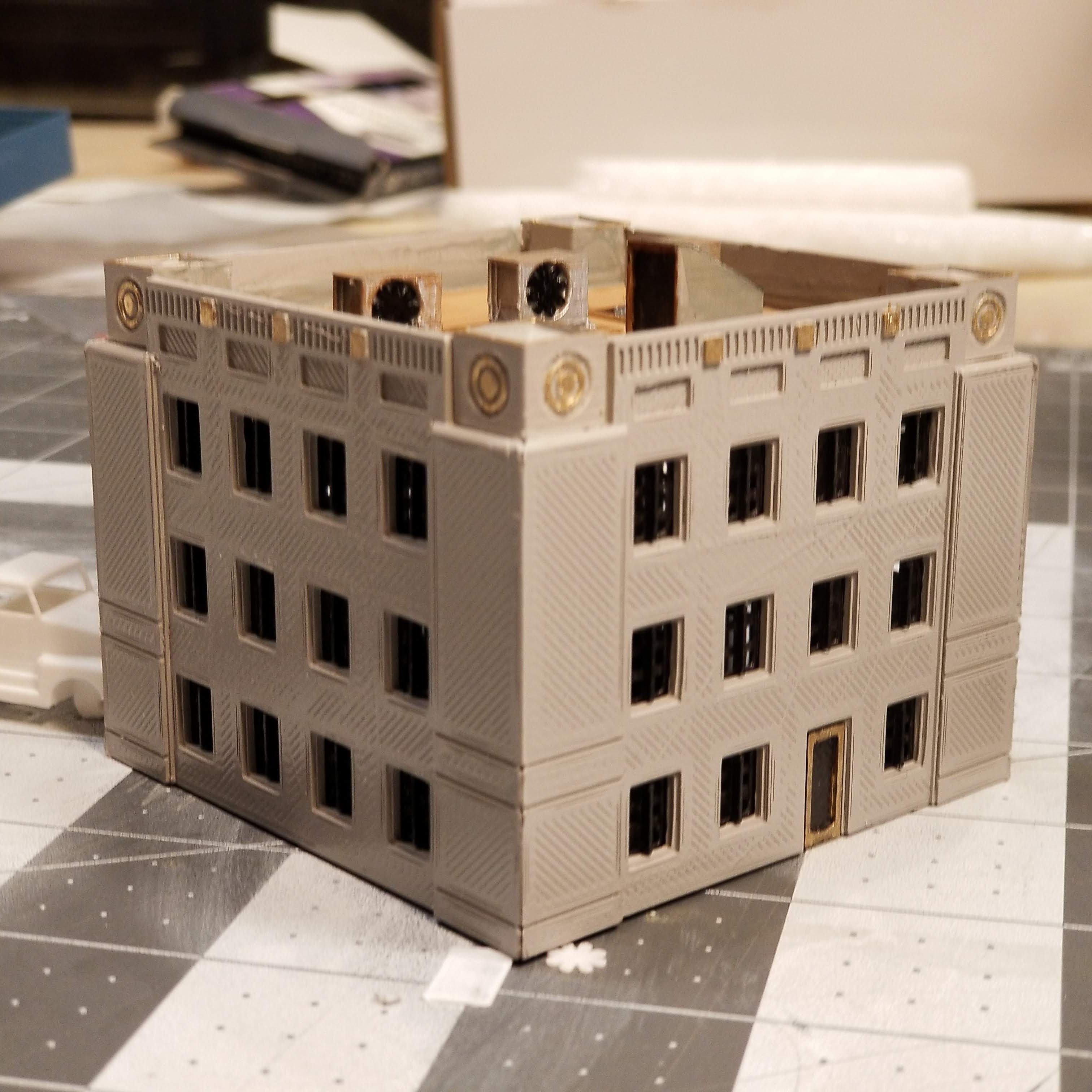 3D printed HO Scale City Hall・Cults