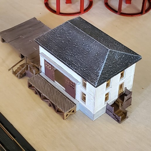 3D printing HO Scale Trackside Warehouse ・ Cults