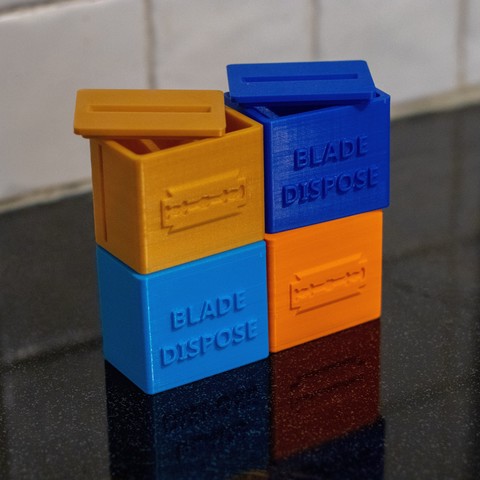 Download free STL file Razor blade disposal box • 3D printable object ...