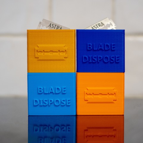 Download free STL file Razor blade disposal box • 3D printable object ...