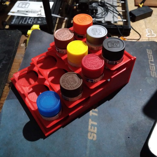 Download 3D printer model paint bottle holder ・ Cults