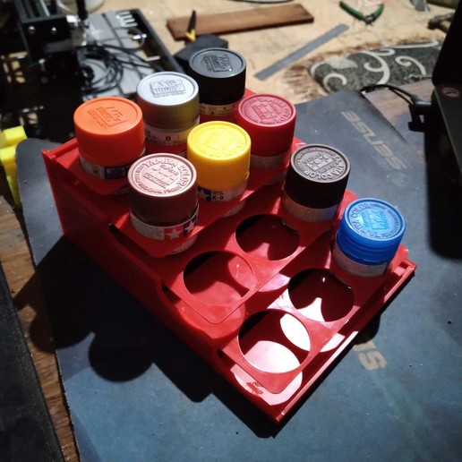 Download 3D printer model paint bottle holder ・ Cults