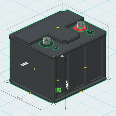 Download free 3D printing models battery 1/10 ・ Cults