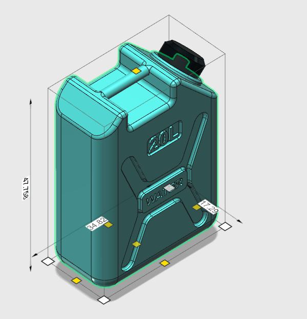 STL file water can set 1/10・3D printable model to download・Cults