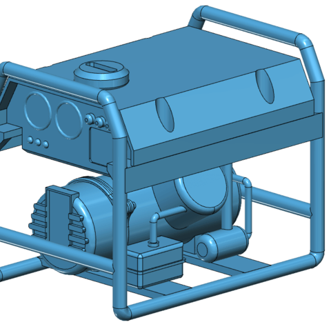 Download STL files gas engine generator 1/10 ・ Cults