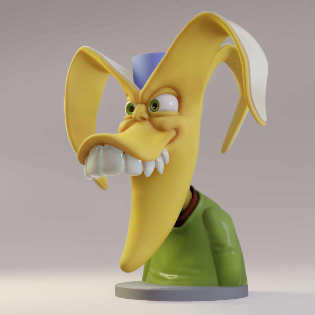STL file Pencil cup Mr Banana Brain ️・3D printable design to download・Cults