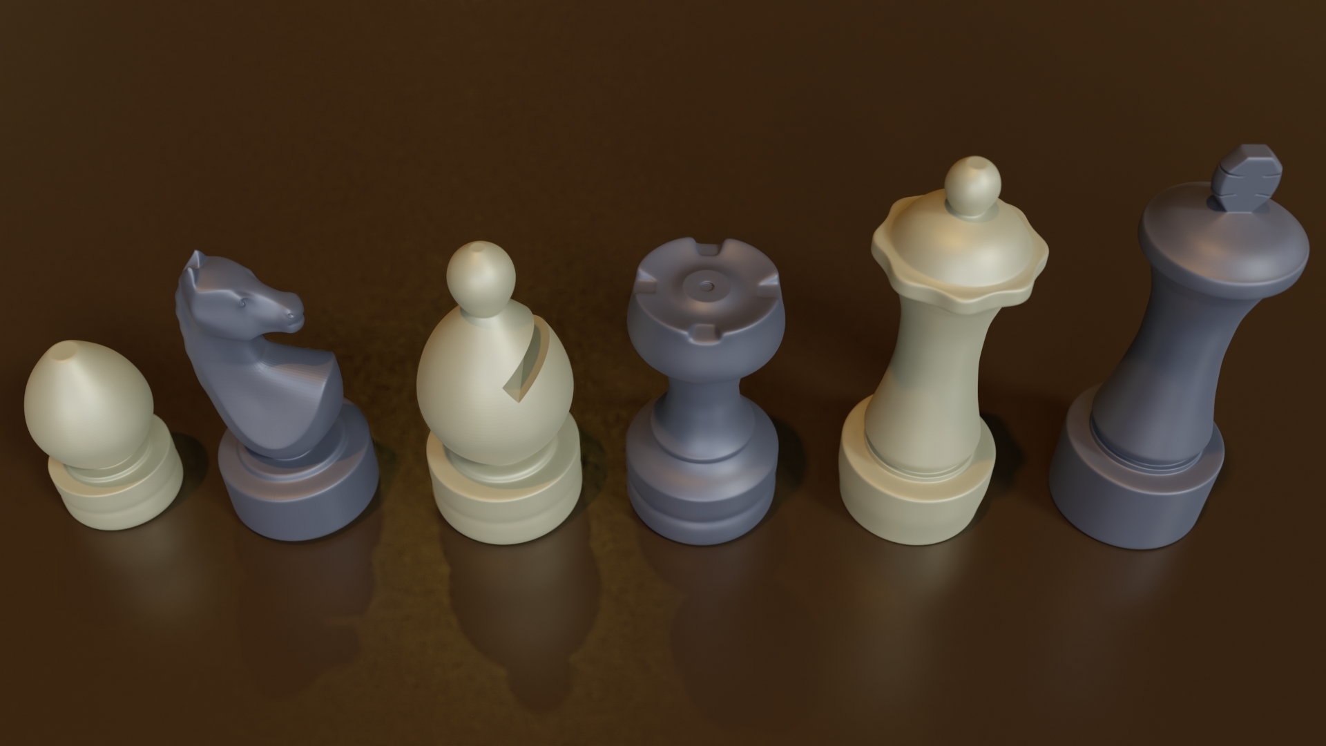 STL file 3d Printable Chubby Chess Set OBJ 3MF 3D model・3D printer ...