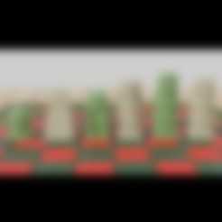 Download STL file Aztec Olmec Chess pieces with Board 3D print model ...