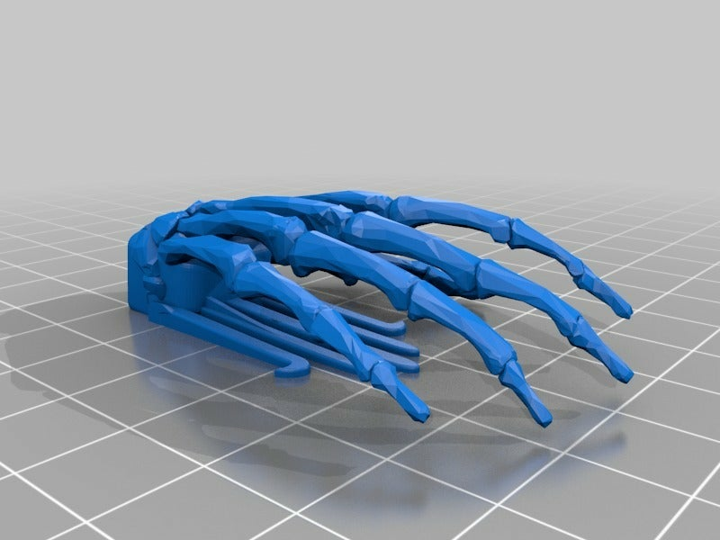Free STL file Skeleton Hand Hair Slide 💀・3D printer design to download ...