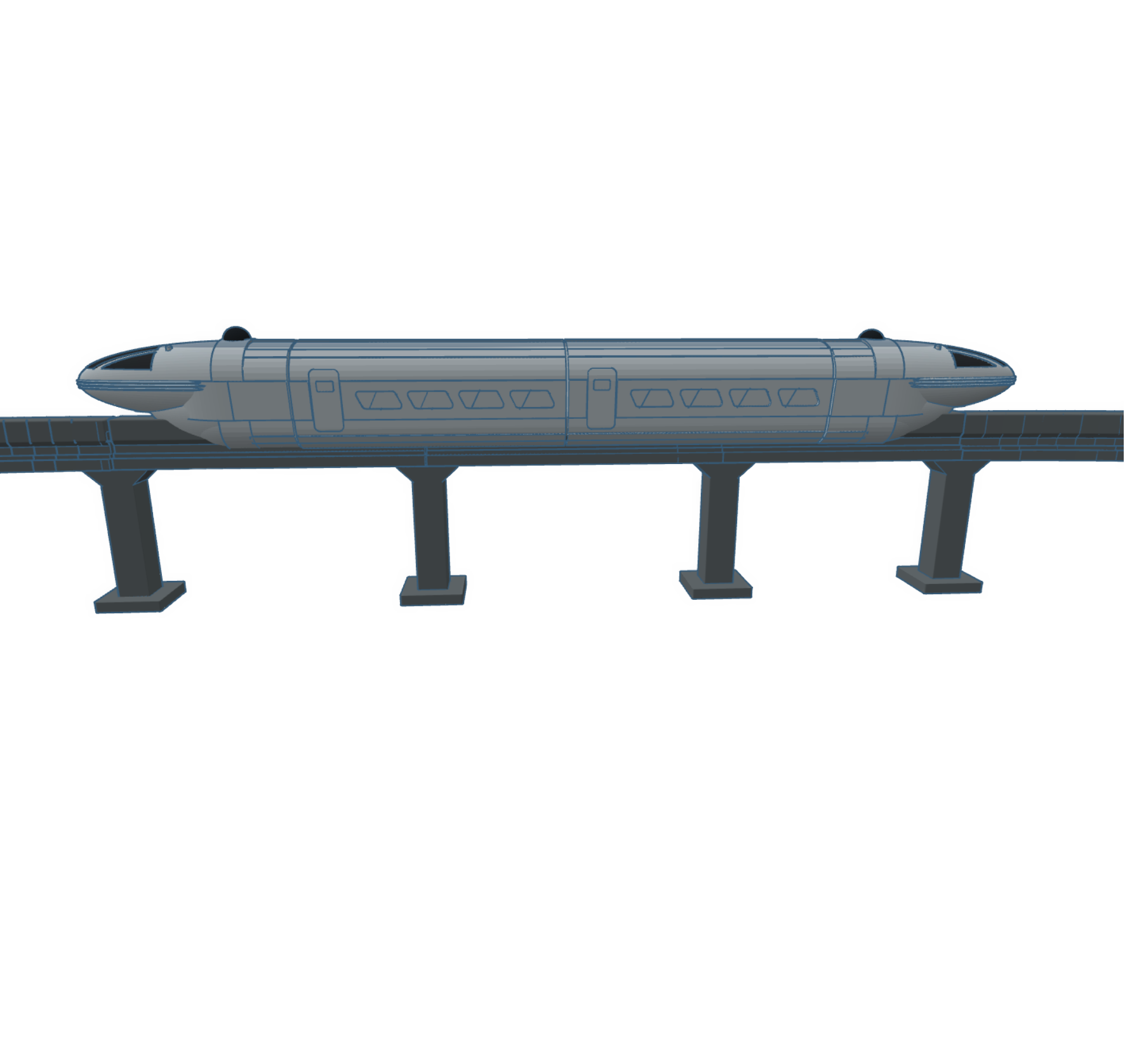 STL file Monorail Train・Model to download and 3D print・Cults