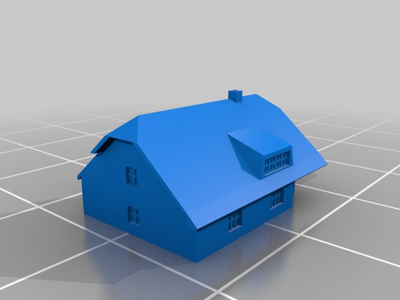 Archivo 3D gratis Casa alemana・Modelo para descargar y imprimir en 3D・Cults