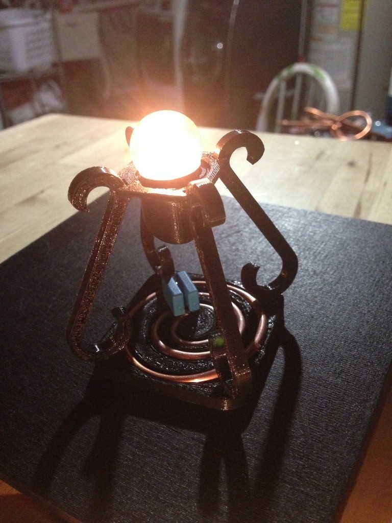 Free STL file Mini Wirelessly Powered Tesla Desk Lamp 🔦・3D printer ...