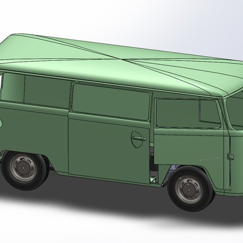 Download free STL file VW Kleinbus T2 • 3D print model ・ Cults