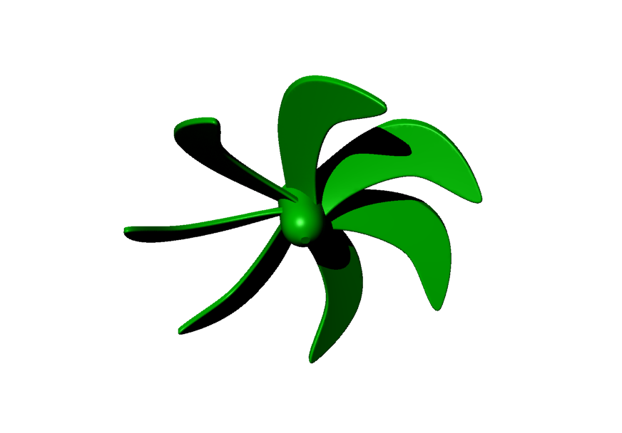 Free STL file 7-blade underwater propeller - prop submarine・3D ...