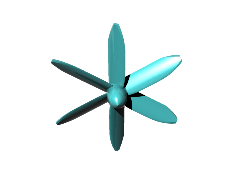 Free STL file helice 6 blades - propeller 6 blades・3D print design to ...