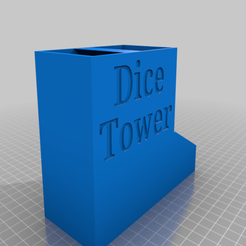 STL files for 3D printer Dice Tower ・ Cults
