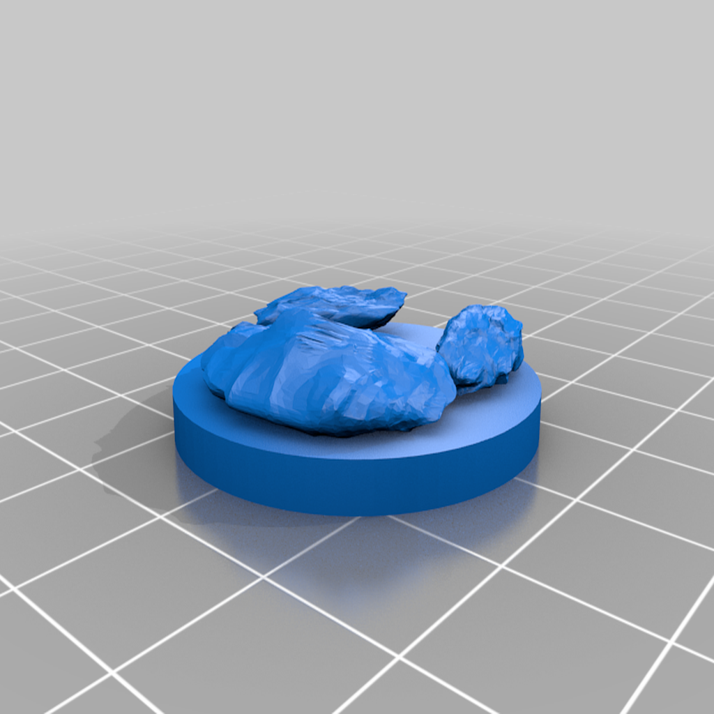 Free STL file base 30mm rocher・Model to download and 3D print・Cults