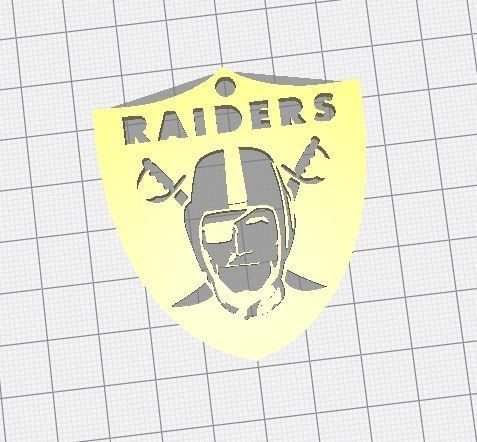 Free STL file logo key raiders nfl・3D printing template to download・Cults