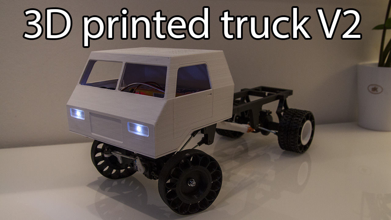 Free STL file Printed truck V2: Cab・3D printer model to download・Cults