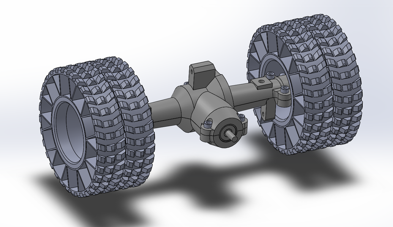 Download free STL file Printed truck V2: Rear axle • 3D printer model ...