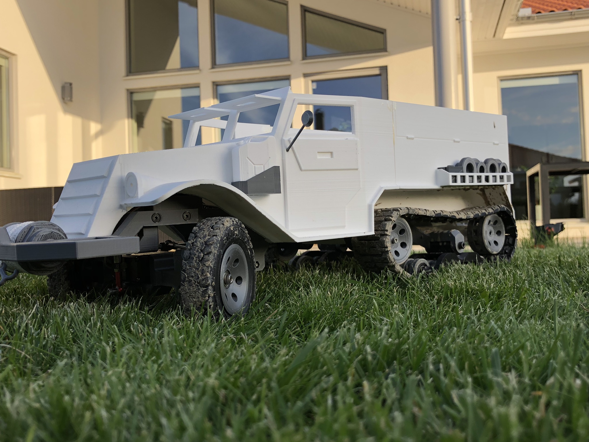 Download STL file 3D Printed RC Truck / Half-track • Object to 3D print ...
